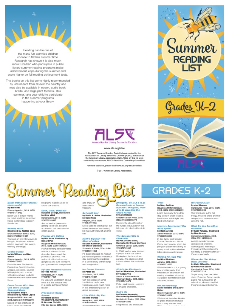 ALSC SummerReading17 K-2 | PDF | Media | Books