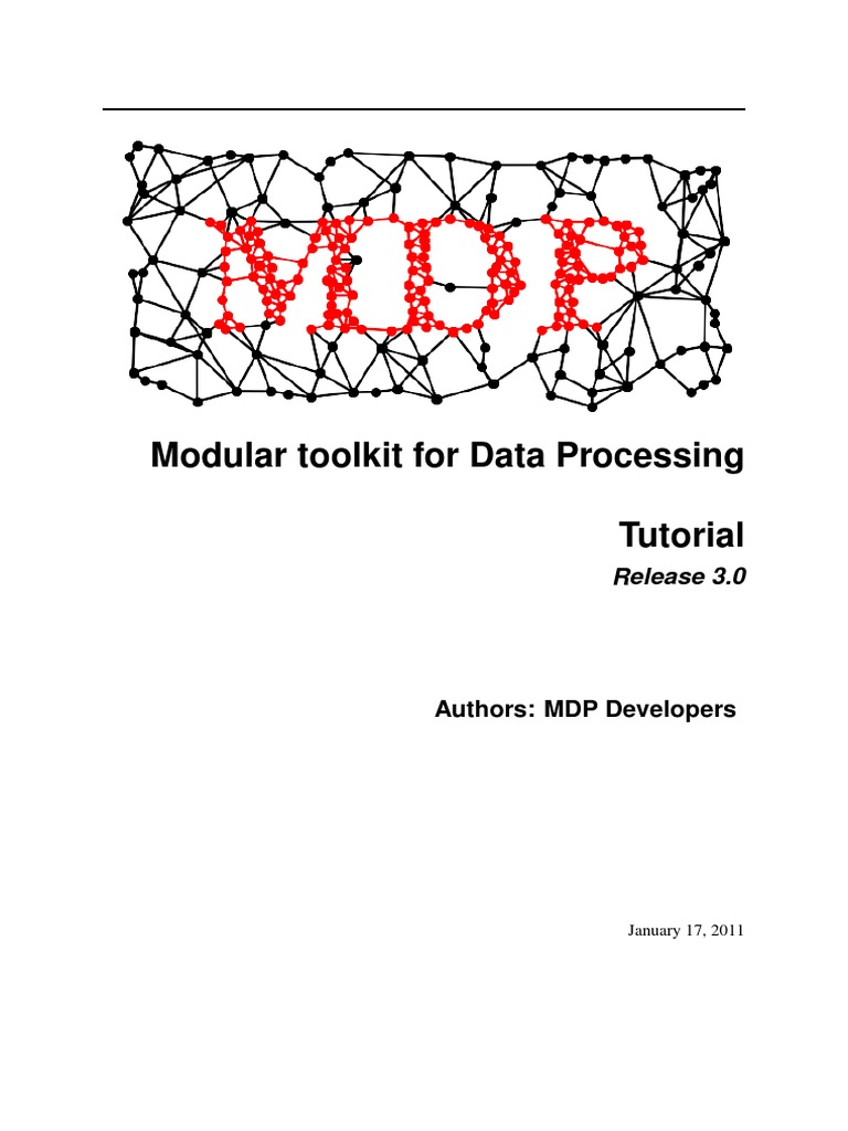 MDP Tutorial | PDF | Principal Component Analysis | Areas Of Computer ...