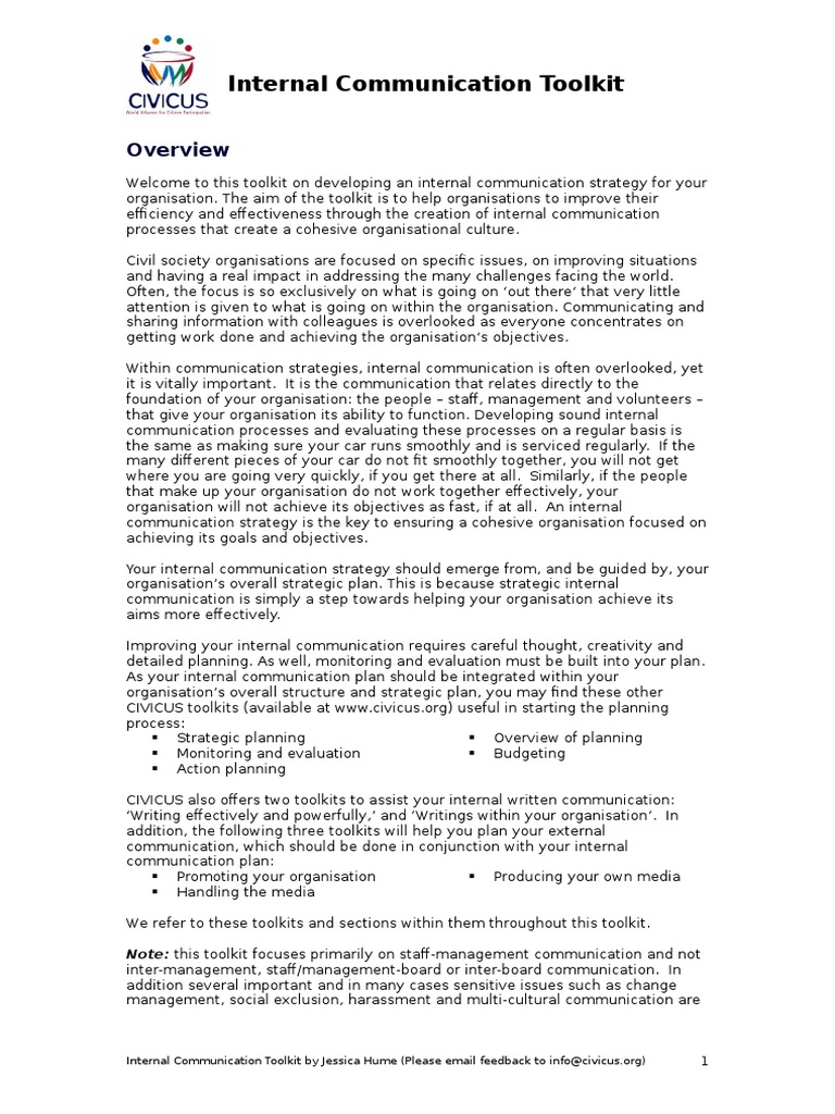 IC Toolkit | PDF | Strategic Management | Goal