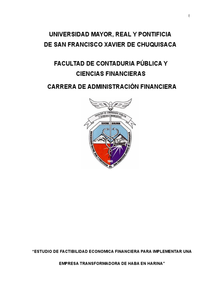 Universidad Mayor, Real Y Pontificia De San Francisco Xavier De ...