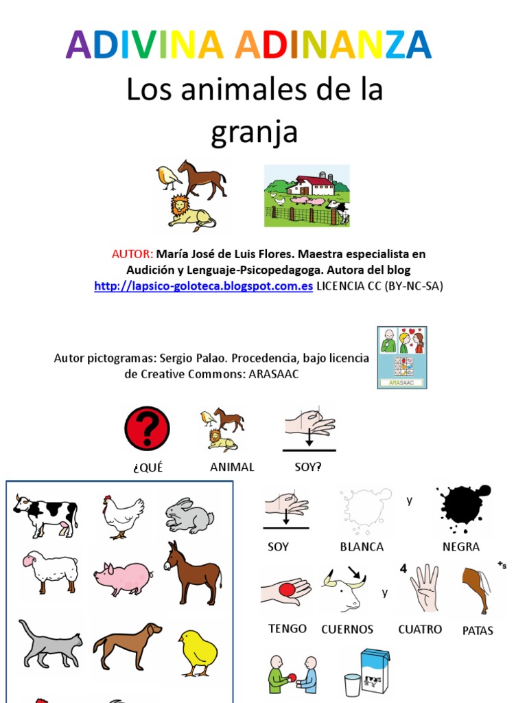 Adivinanzas Los Animales de La Granja | PDF | Dinosaurios | Paravianos