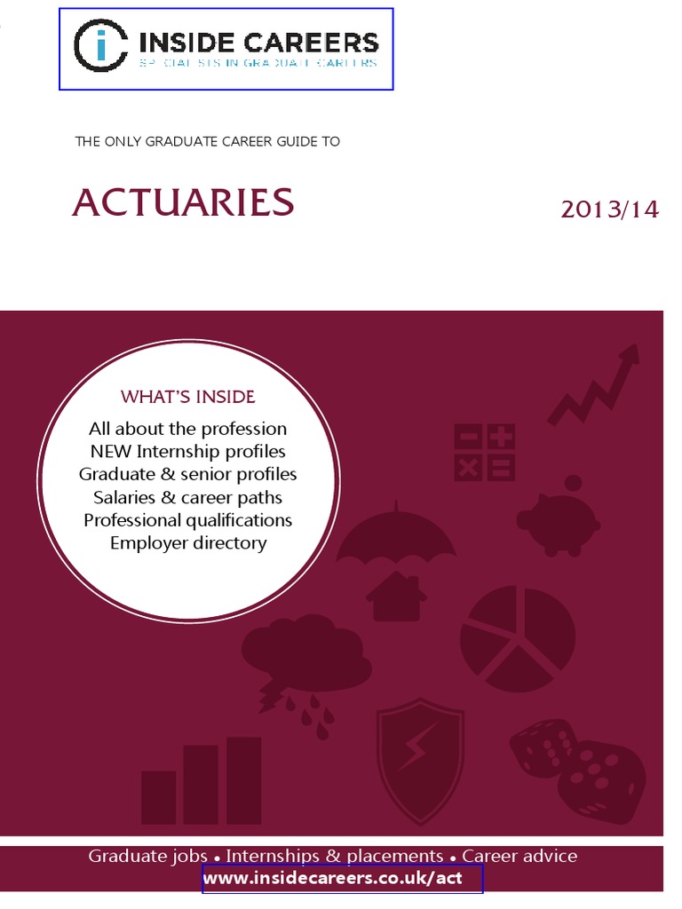 The Only Graduate Career Guide To Actuaries | PDF | Actuary | Insurance