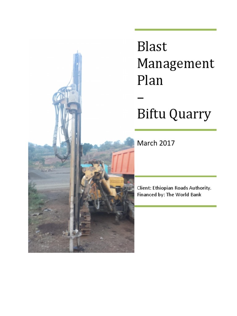 1.Revised Blast Management Plan Final | Explosive Material | Dust