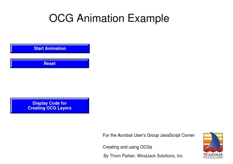 OCG Animation Example | PDF