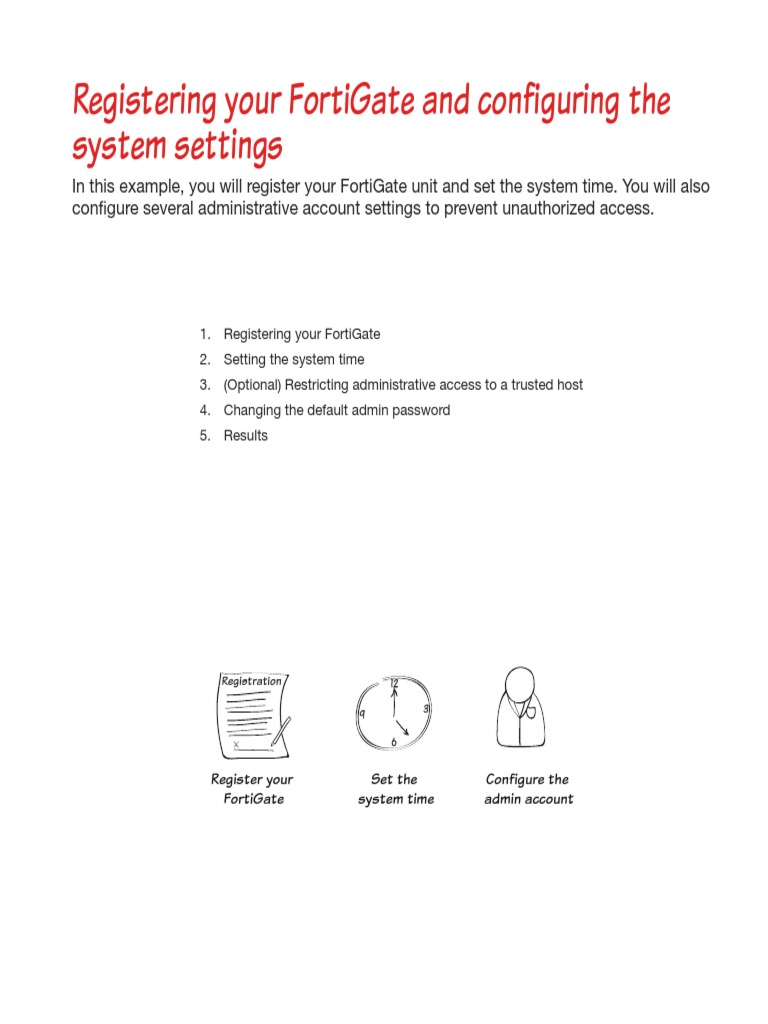 FortiGate Registration and Basic Settings | PDF | Data Transmission ...