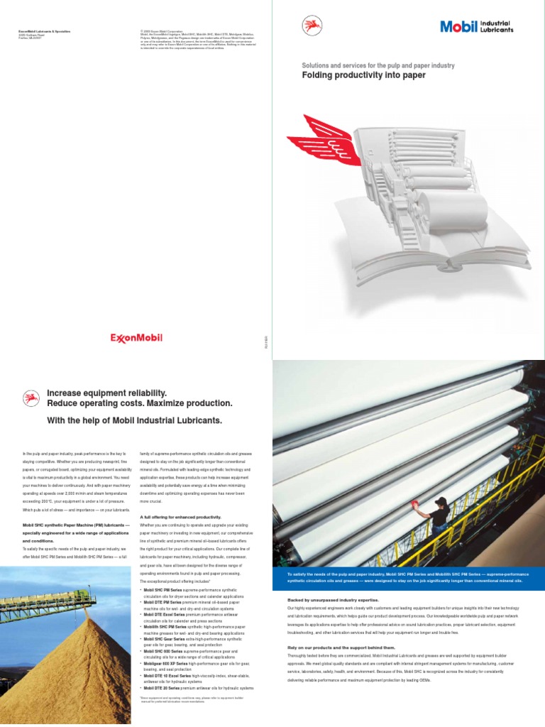 BR Pulp and Paper | PDF | Lubricant | Exxon Mobil