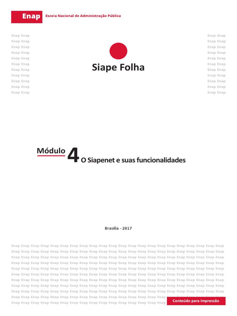 Módulo 4 - O Siapenet e Suas Funcionalidades | PDF | Expediente ...