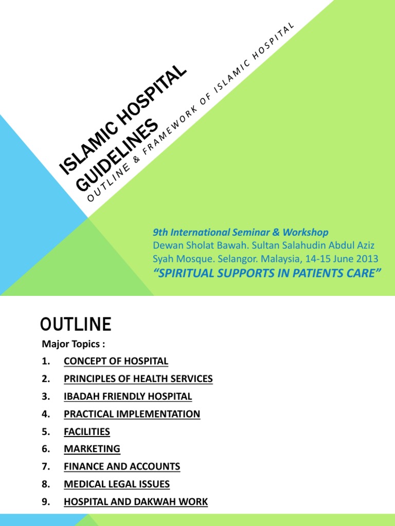 Islamic Hospital Guidelines Framework | PDF | Medical Ethics | Medicine