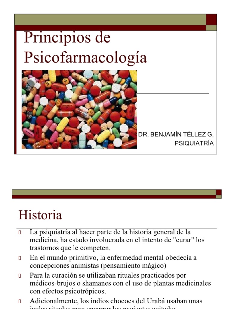 Principios Psicofarmacologia. Benjamin Tellez | PDF