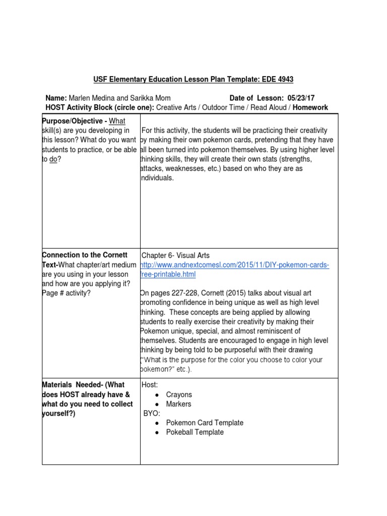 Pokemon | PDF | Pokémon | Lesson Plan