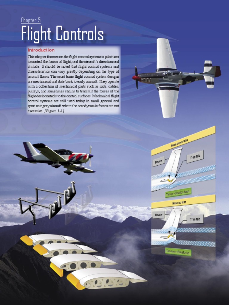 CH 05 - Flight Controls | PDF | Flight Control Surfaces | Aileron