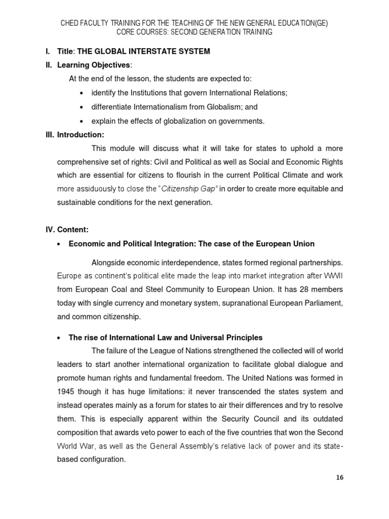3the Global Interstate System (16-18) | PDF | European Union ...