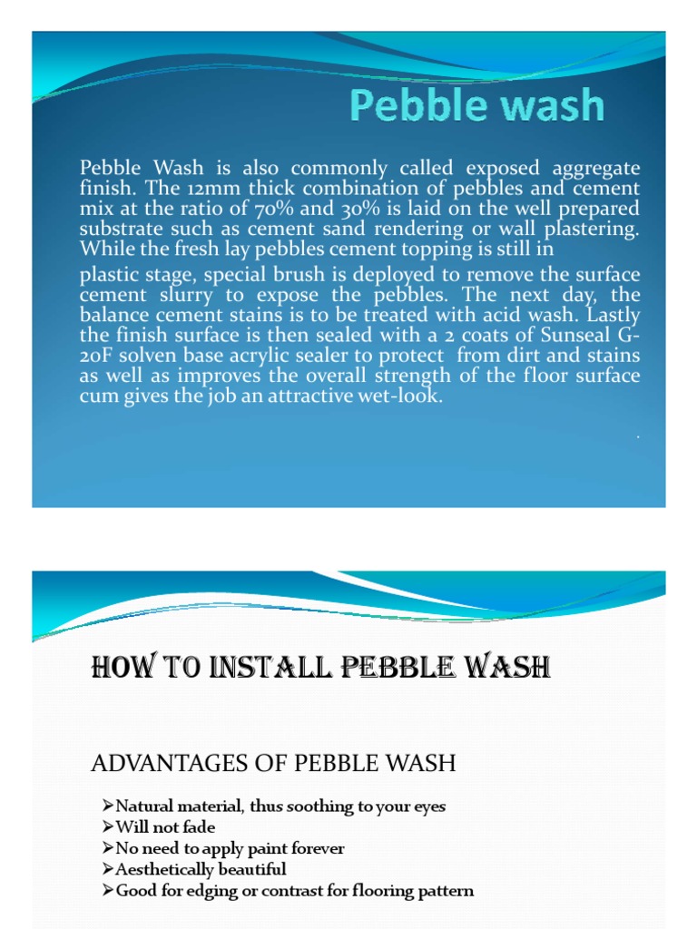 Pebblewash Installation | PDF