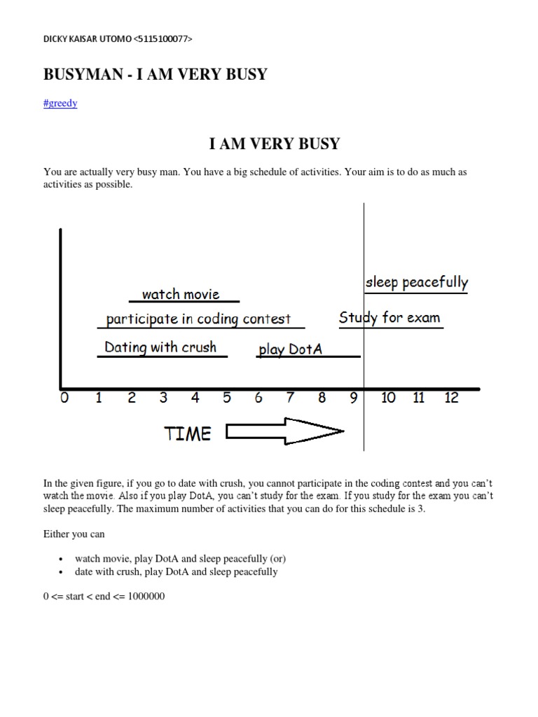 Busy Man Dicky | PDF | Computer Programming | Algorithms And Data ...
