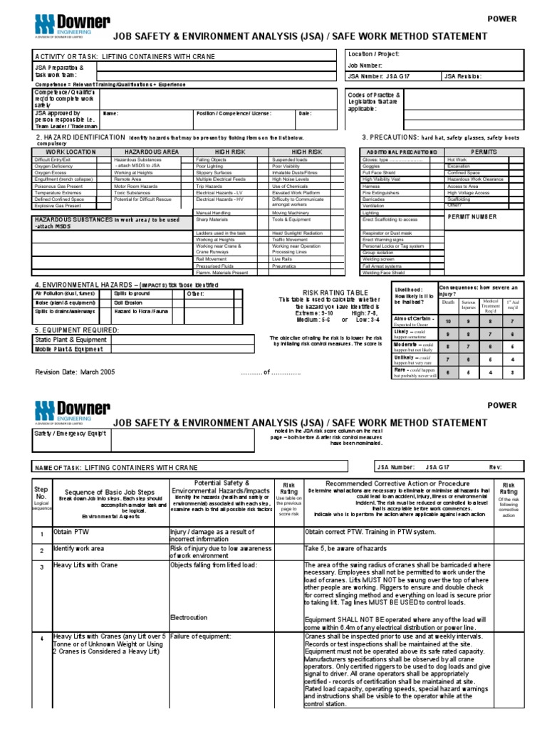 JSA G17 Lift Container With Crane | PDF | Crane (Machine) | Elevator