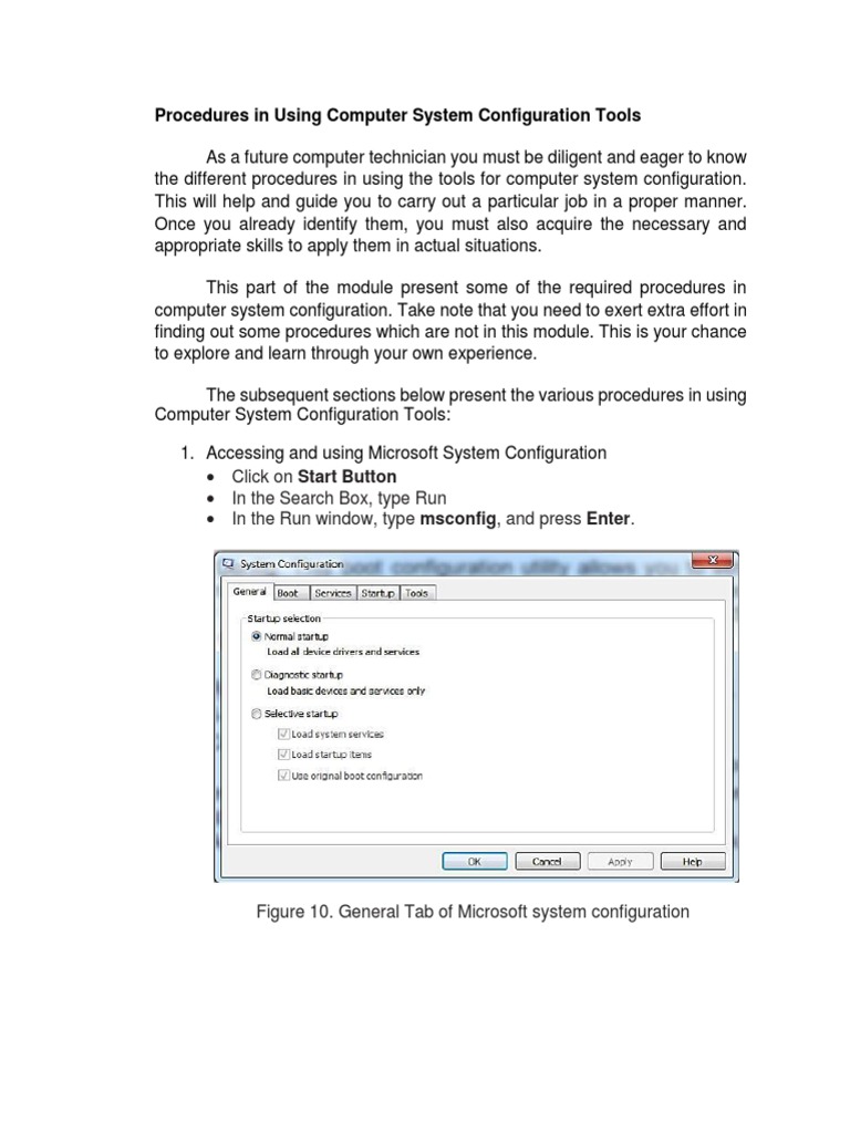 System Configuration Tools | PDF | Windows Registry | Computing