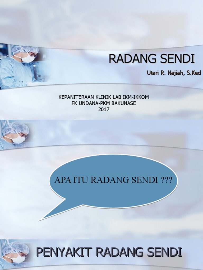 Radang Sendi | PDF | Olahraga & Rekreasi | Kesehatan Holistik