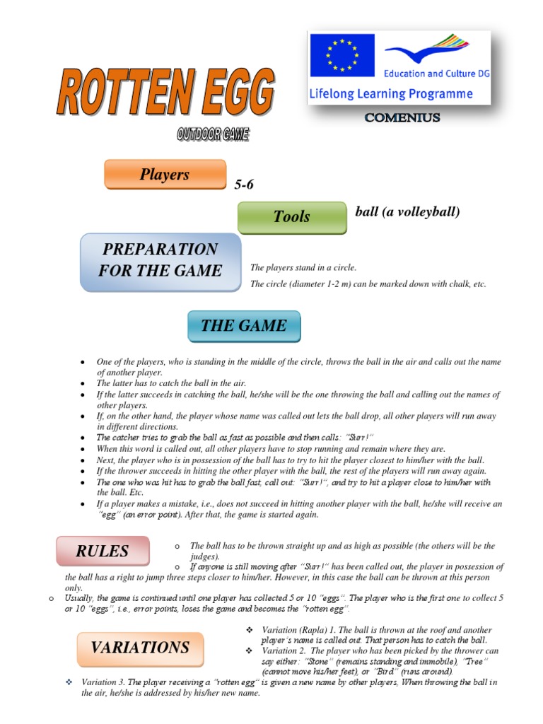 Rotten Egg | PDF | Ball | Sports Rules And Regulations