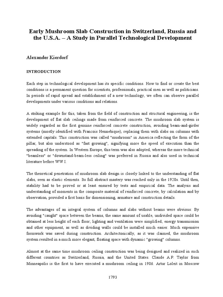 Mushroom System | PDF | Reinforced Concrete | Column