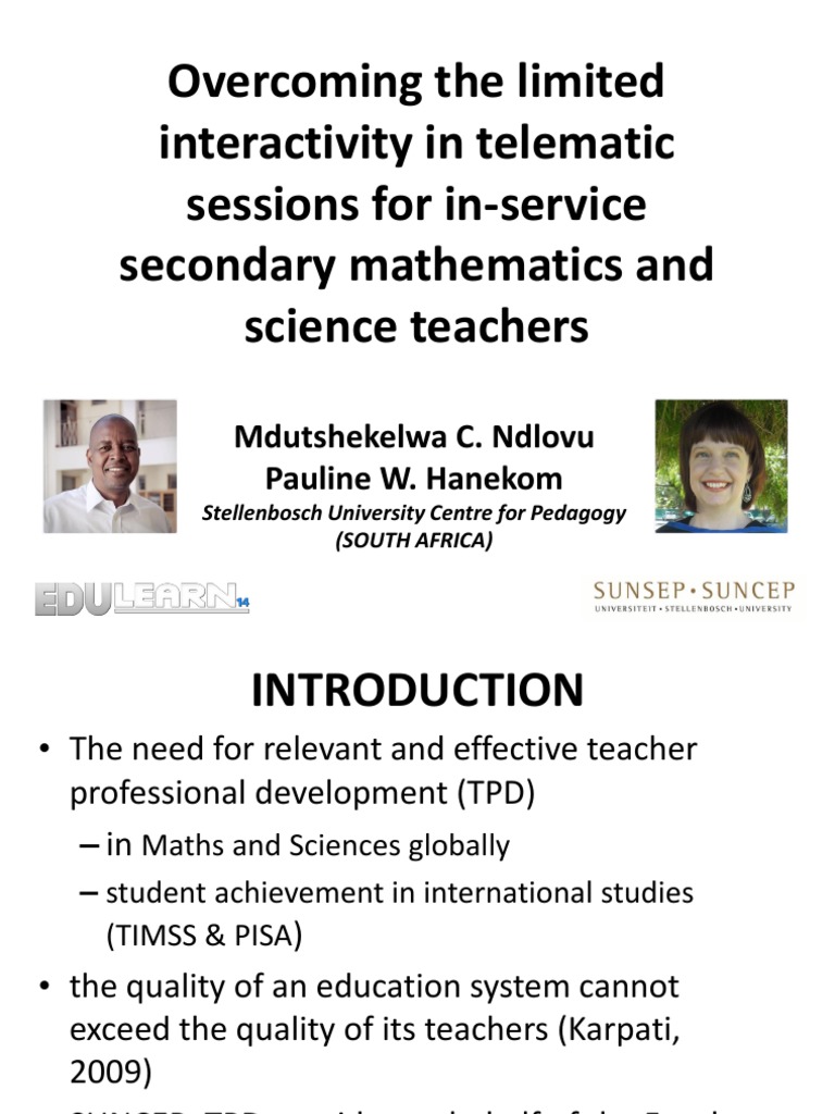 Overcoming The Limited Interactivity in Telematic Sessions For In ...