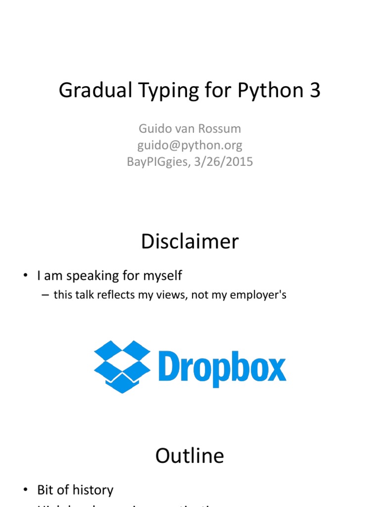 Bay Piggies 2015 Gradual Typing | PDF | Class (Computer Programming ...