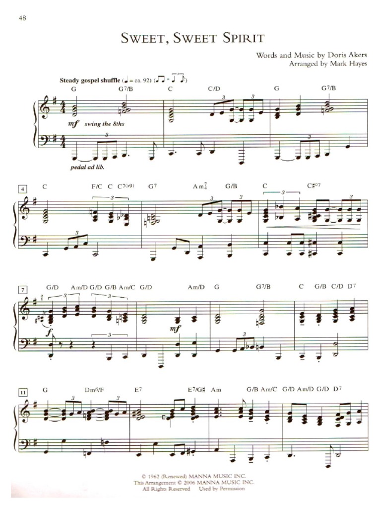 Sweet Sweet Spirit | PDF