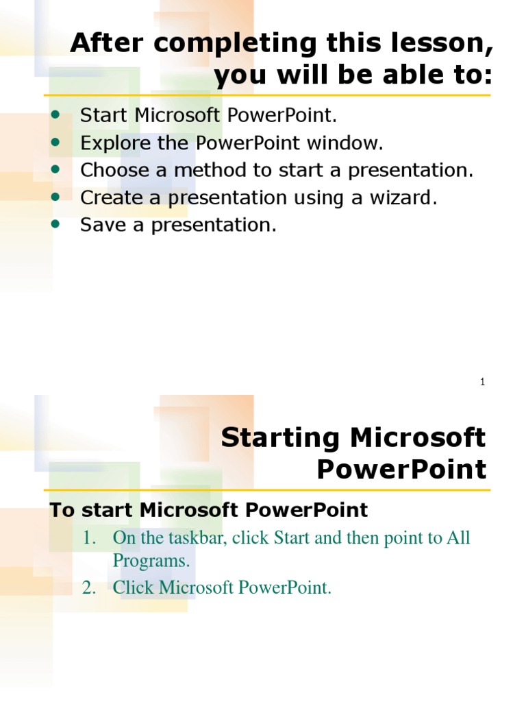 After Completing This Lesson, You Will Be Able To | PDF