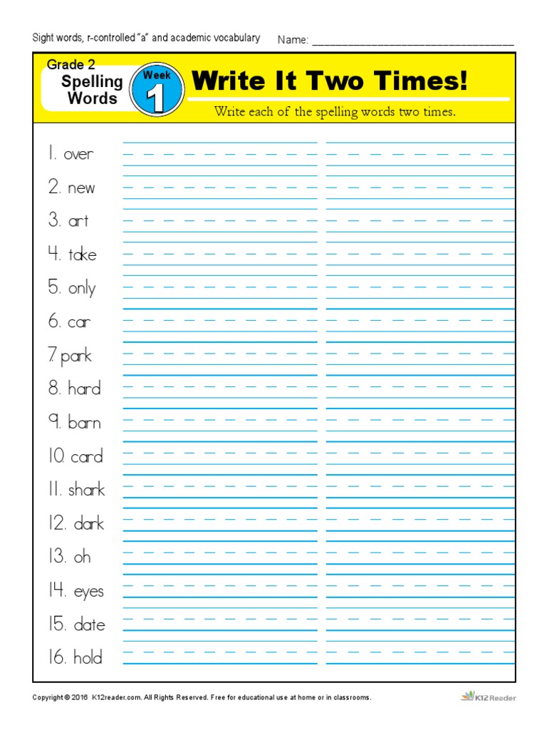 2nd Grade Spelling Words Week 1 | PDF | Monopoly (Economics) | Media ...