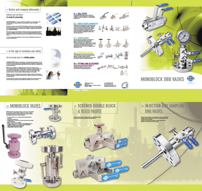 Monoblock DBB Valves Overview | PDF | Instrumentation | Valve
