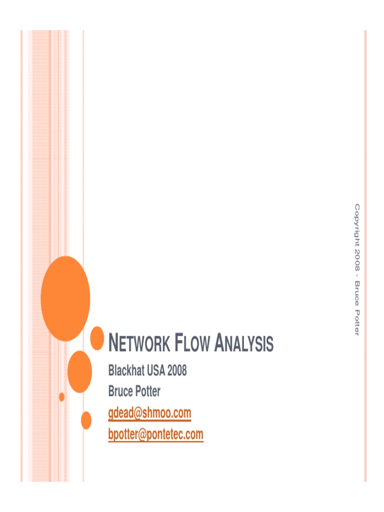 Network Flow Analysis Pdf Router Computing Computer Networking