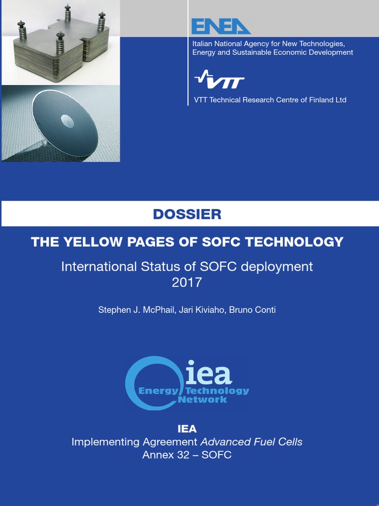 The Yellow Pages of Sofc Technology | PDF | Fuel Cell | Solid Oxide ...