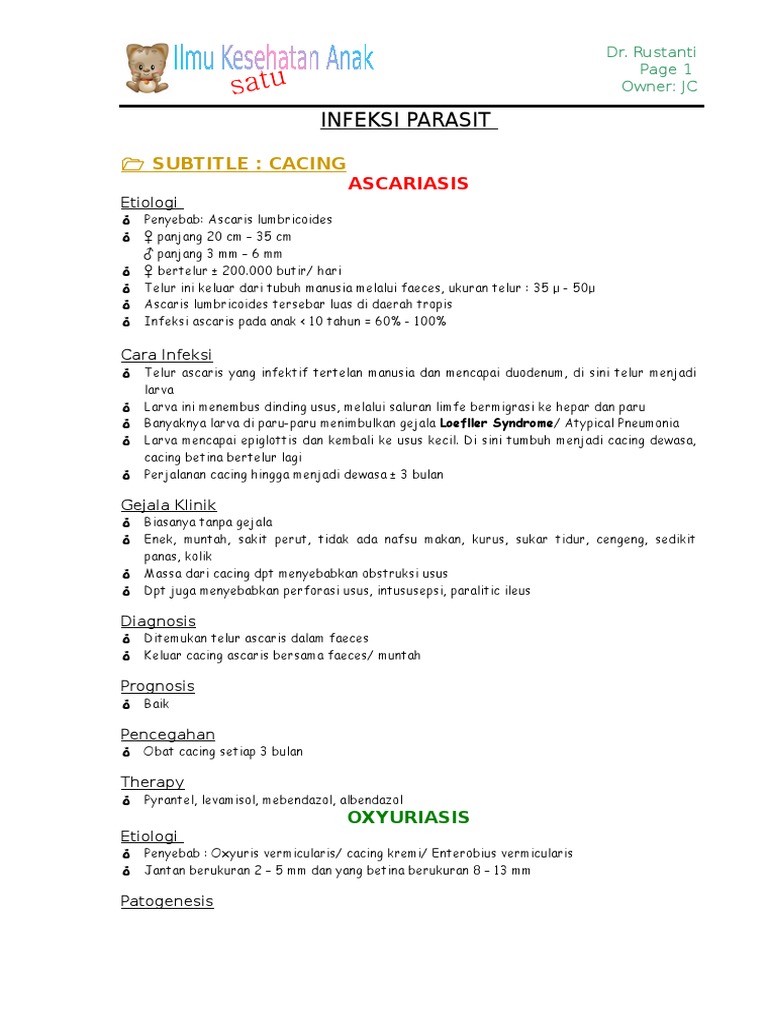 Infeksi Parasit | PDF