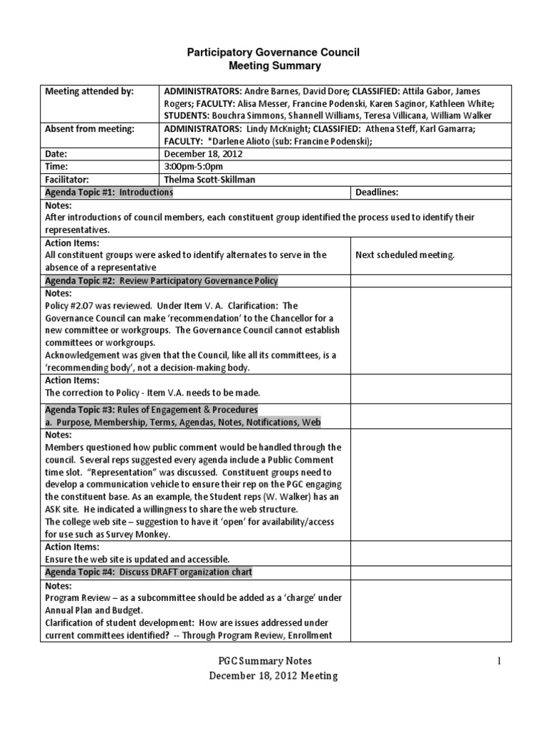 Model Minuta Sedinta | PDF | Committee | Government