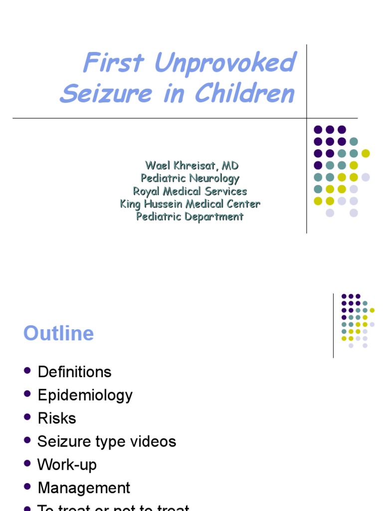 First Unprovoked Seizure in Children | Epilepsy | Neurological Disorders