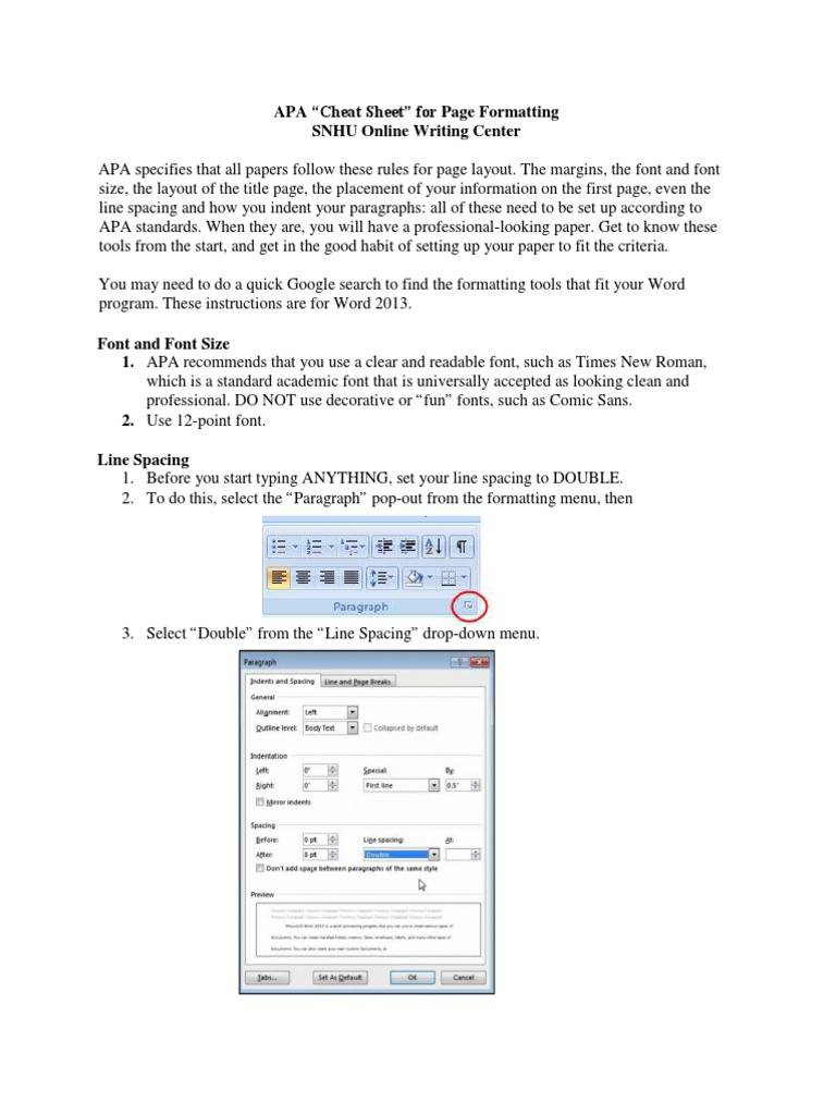 APA Layout | PDF | Paragraph | Typefaces