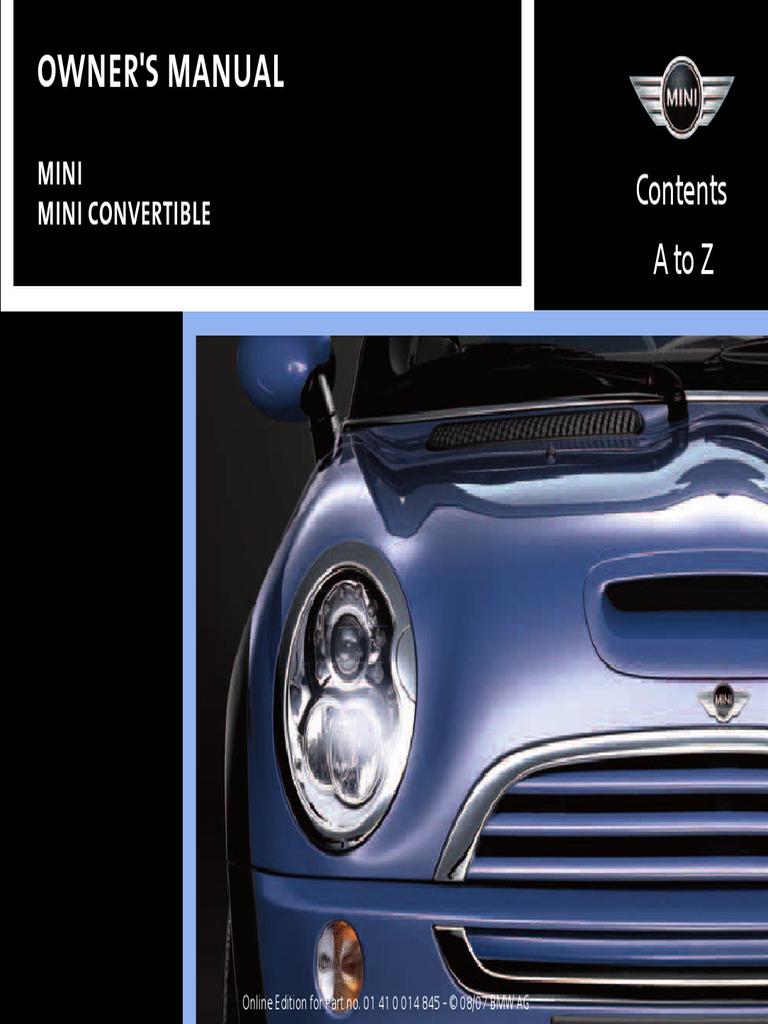 MINI Cooper Service Manual 2002 2006 Table of Contents | PDF | Tire ...