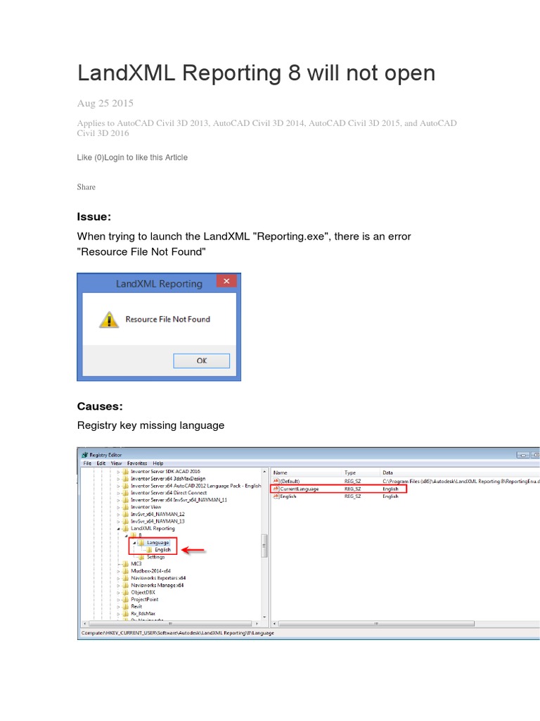 Configurar para Reportes en Civil LandXML Reporting 8 | PDF | Archivo ...