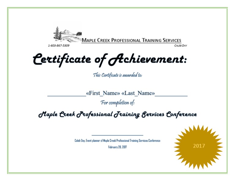 Final Exam Certificate | PDF