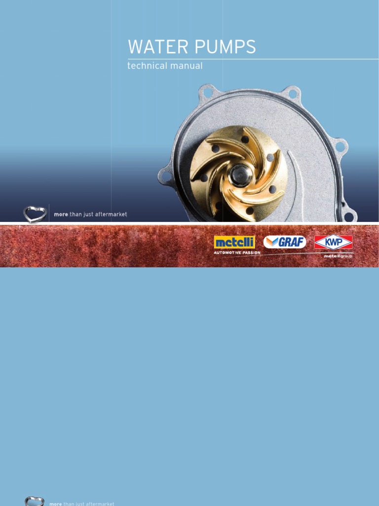 Water Pumps Technical Manual Guide | PDF | Internal Combustion Engine ...