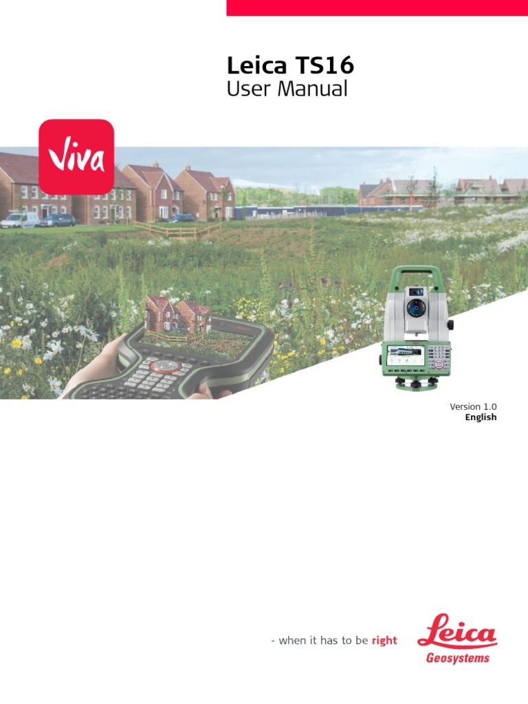 Leica TS16 UserManual | Laser | Technology