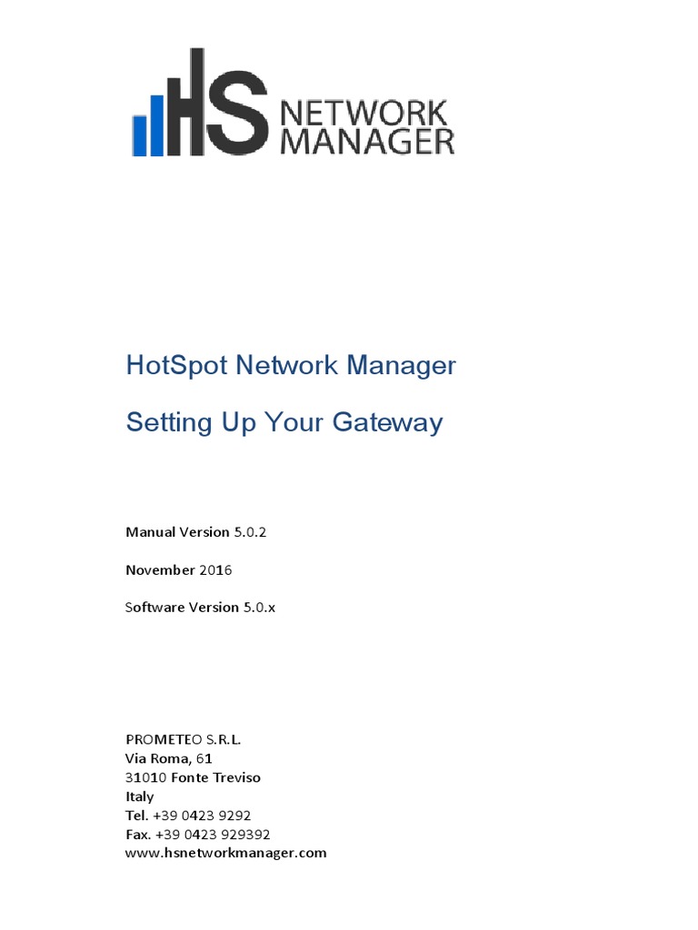 Setup Gateway | PDF | Gateway (Telecommunications) | Radius