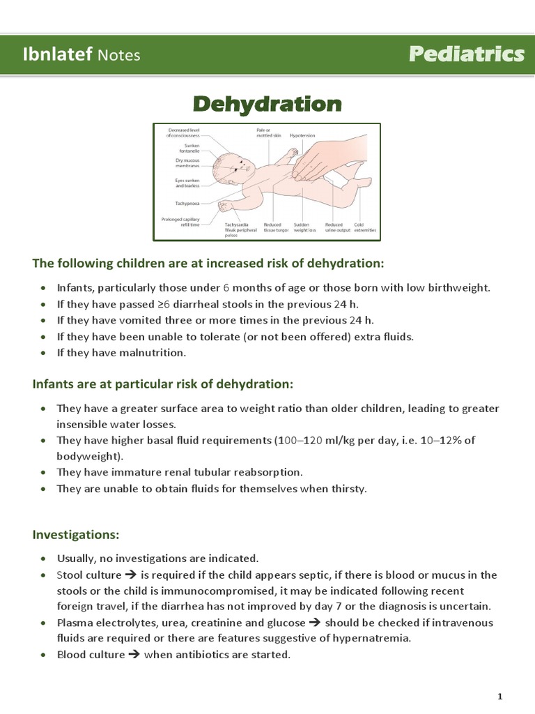 Dehydration | PDF | Dehydration | Diarrhea
