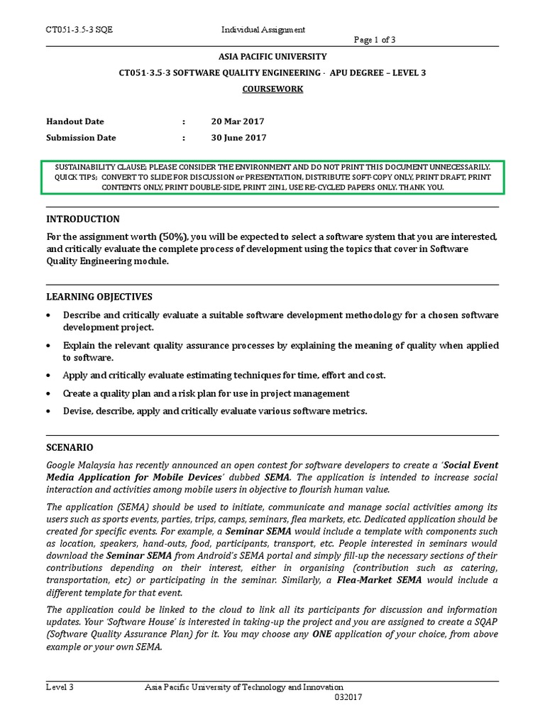 Sqe Question Uc3f1610 | PDF | Software Quality | Software Development Process
