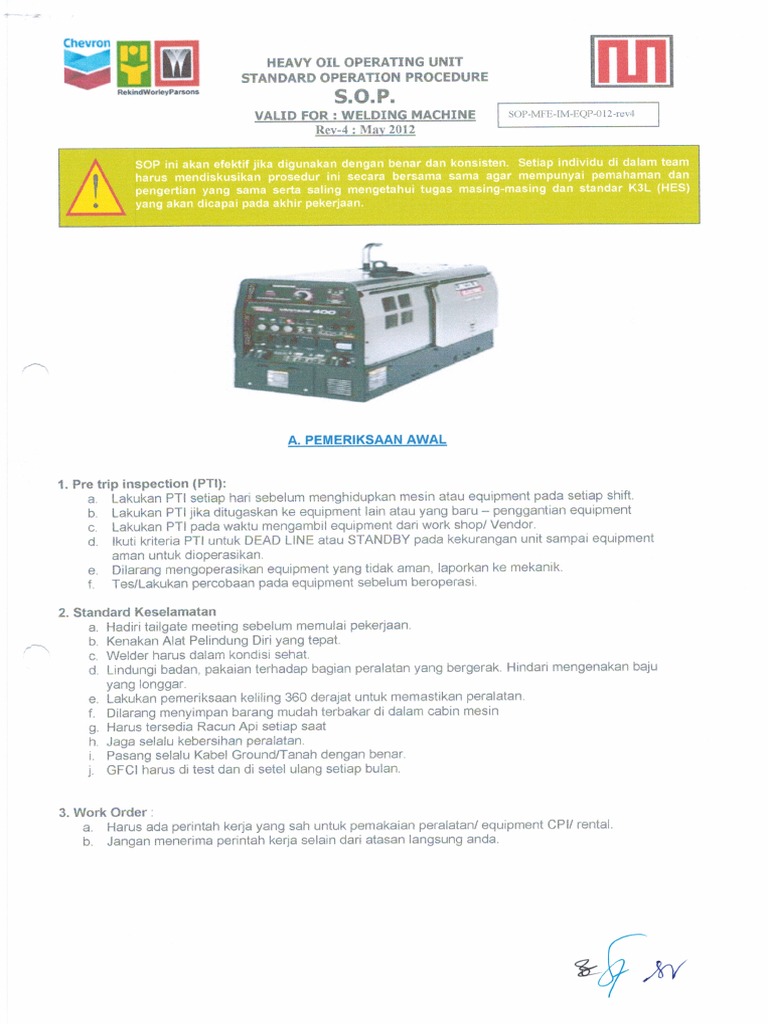 Sop Welding Machine | PDF