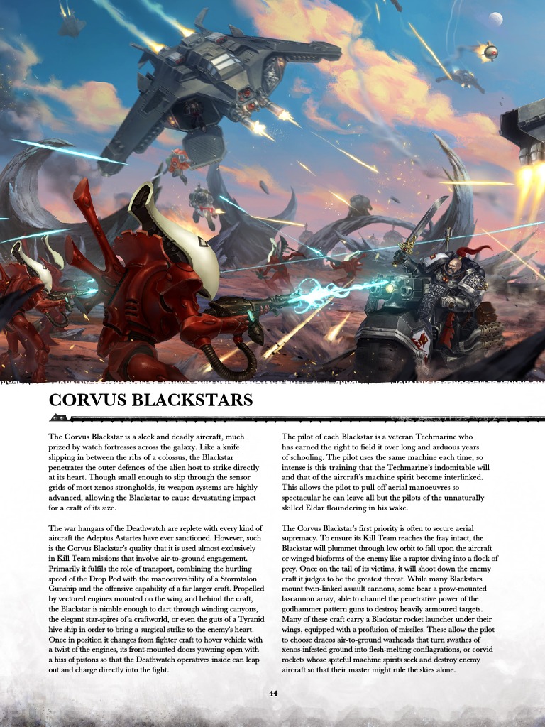 Wh40k - DeathWatch - Codex 7E 12 | Heraldry | Fighter Aircraft