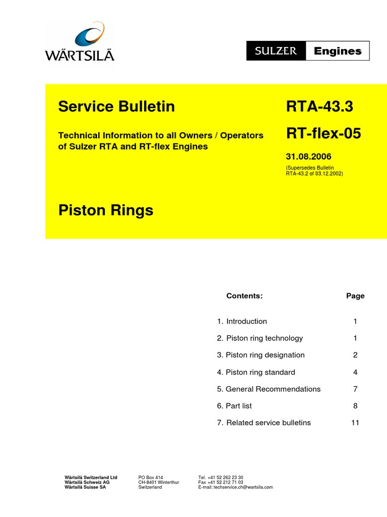 RT Flex 05 | PDF | Piston | Cylinder (Engine)