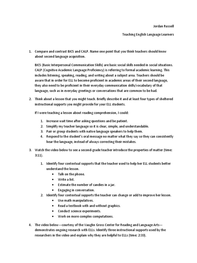 Teaching English Language Learners | PDF | Neuropsychological ...