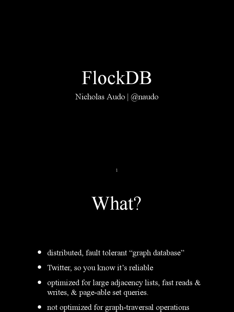 FlockDB URUG (June 22, 2010) | PDF | My Sql | Computing