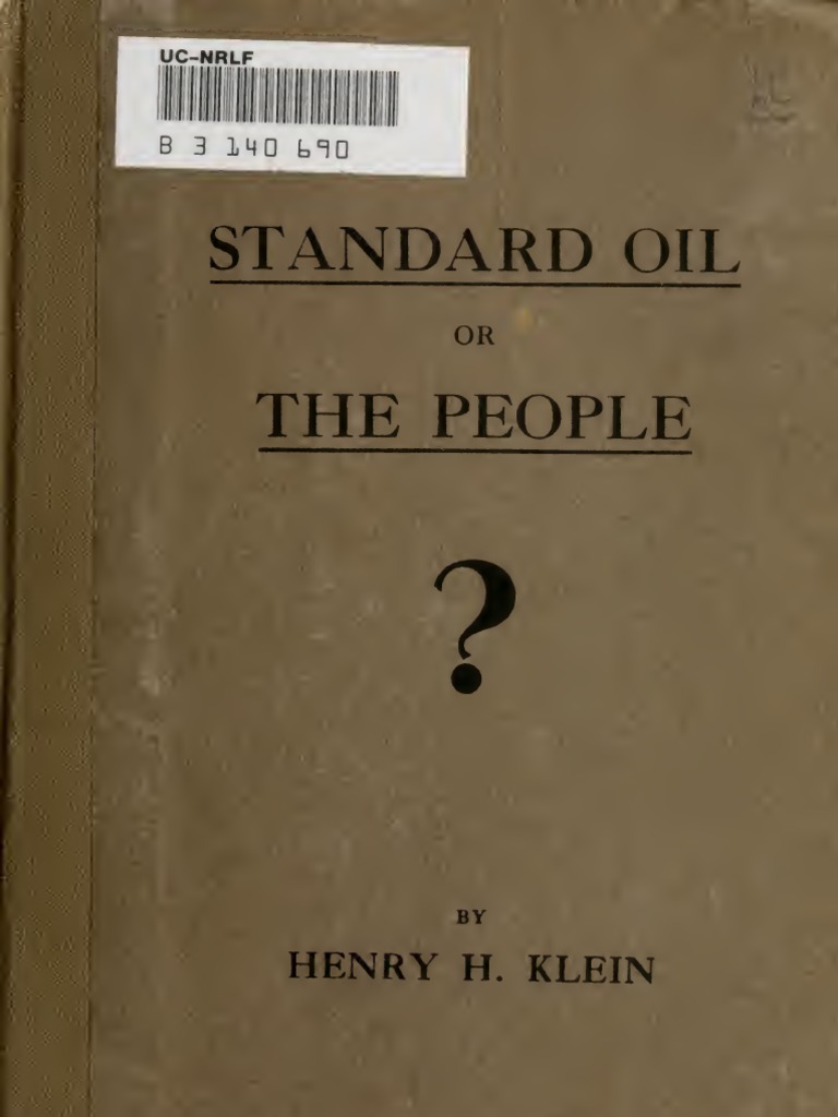 (1914) Standard Oil or The People | PDF | John D. Rockefeller ...