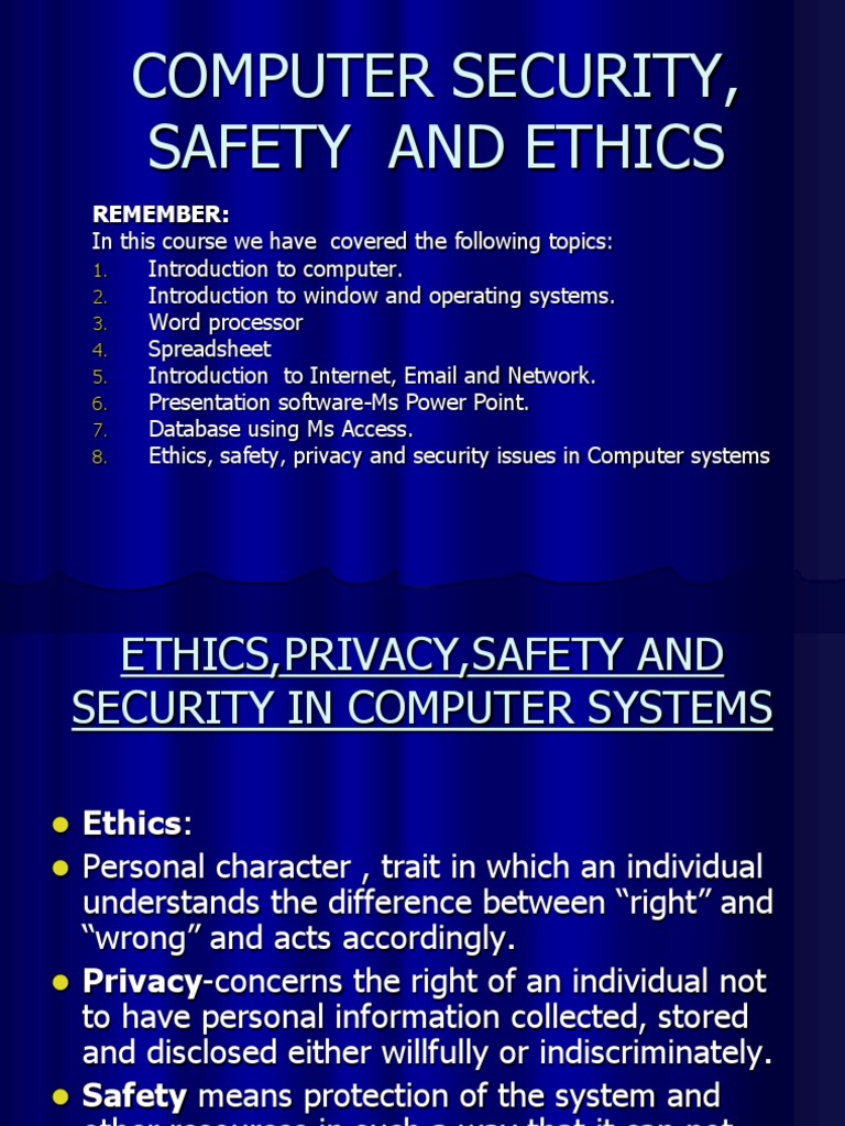 Computer Training | PDF | Computer Security | Security